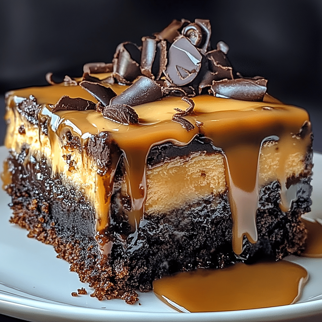 Incredible Milky Way Caramel Cheesecake Brownies Delight