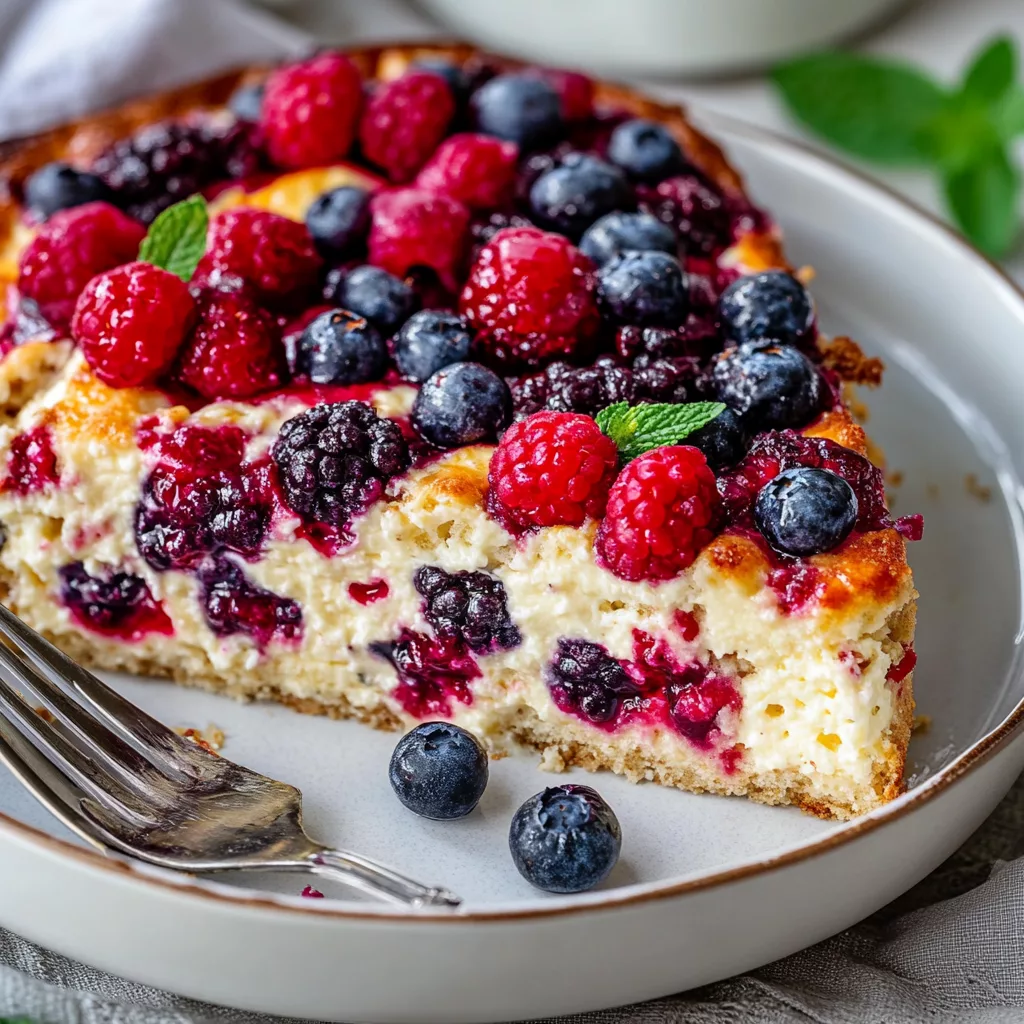 Amazing High Protein Triple Berry Bake for Delicious Mornings