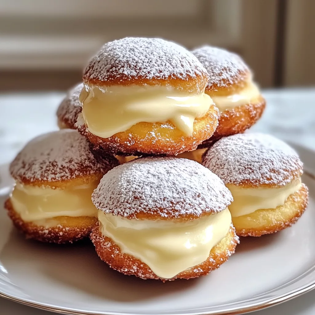 Italian Cream Bombs (Bomboloni alla Crema) - Amazing Italian Cream ...
