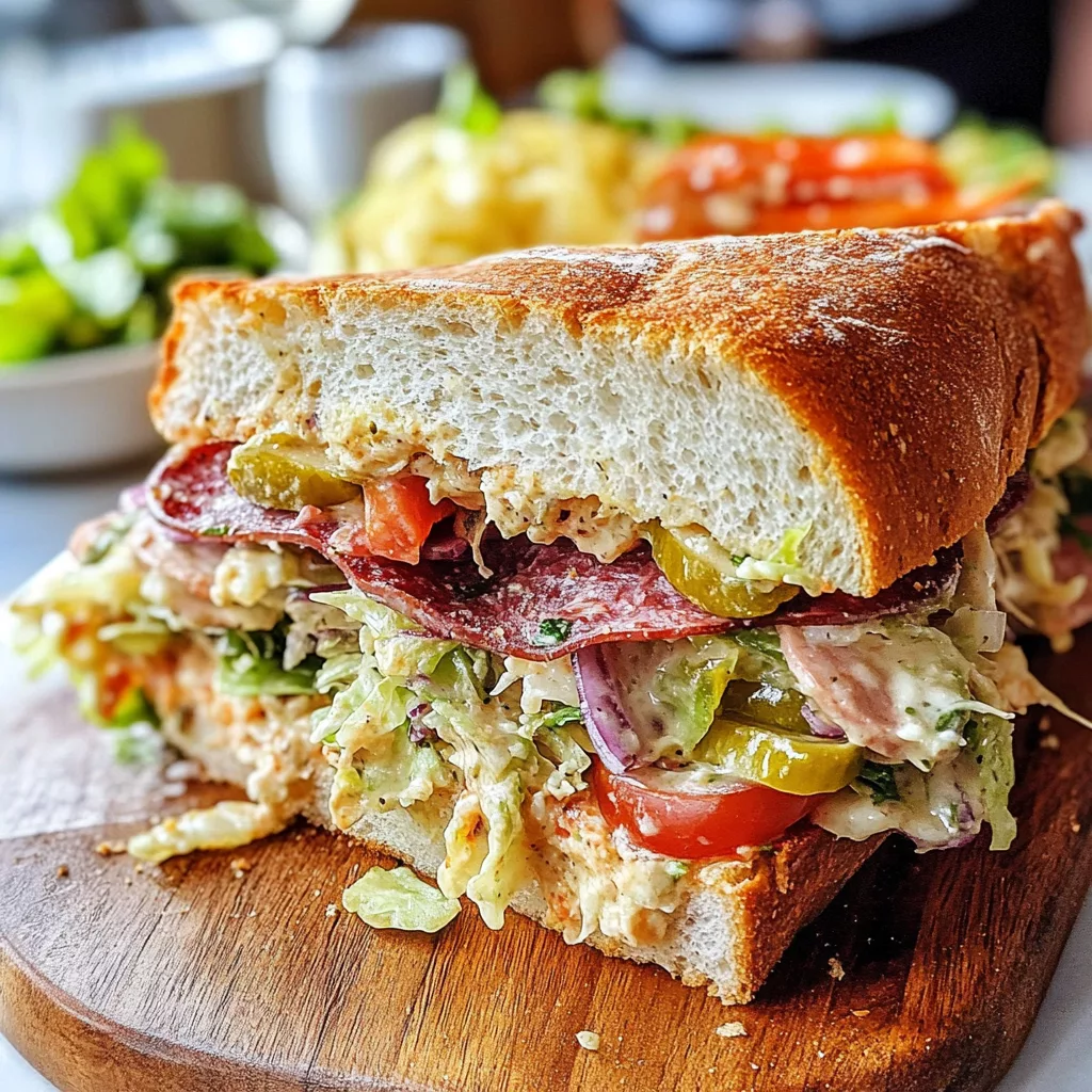 Incredible Italian Grinder Salad Sandwich That Delights