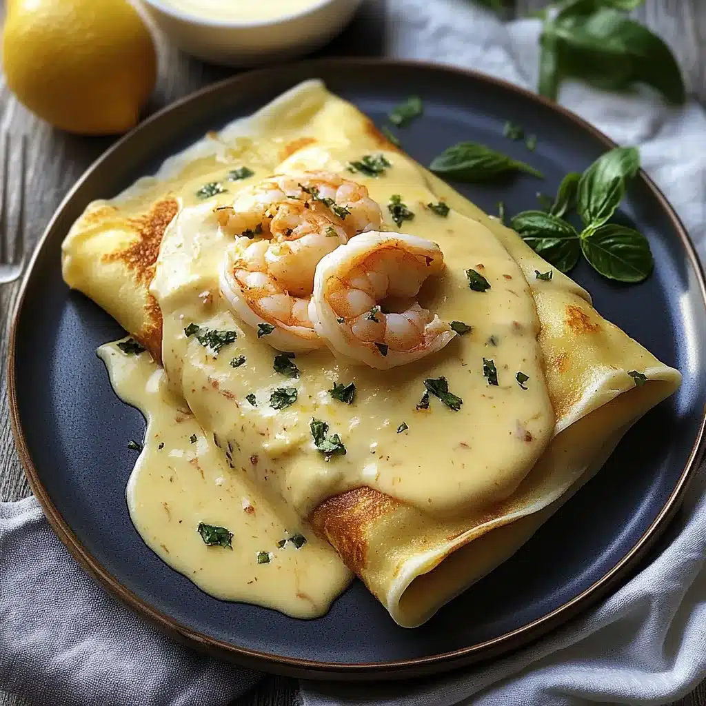 Amazing Seafood Crepes with Béchamel Sauce Delight