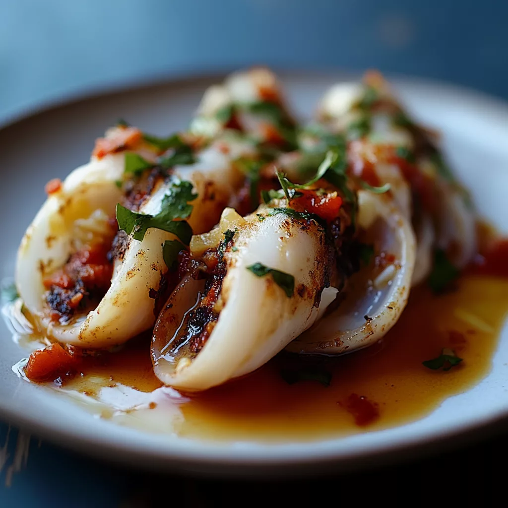 Amazing Southern Italian Stuffed Calamari Delightfully Savory