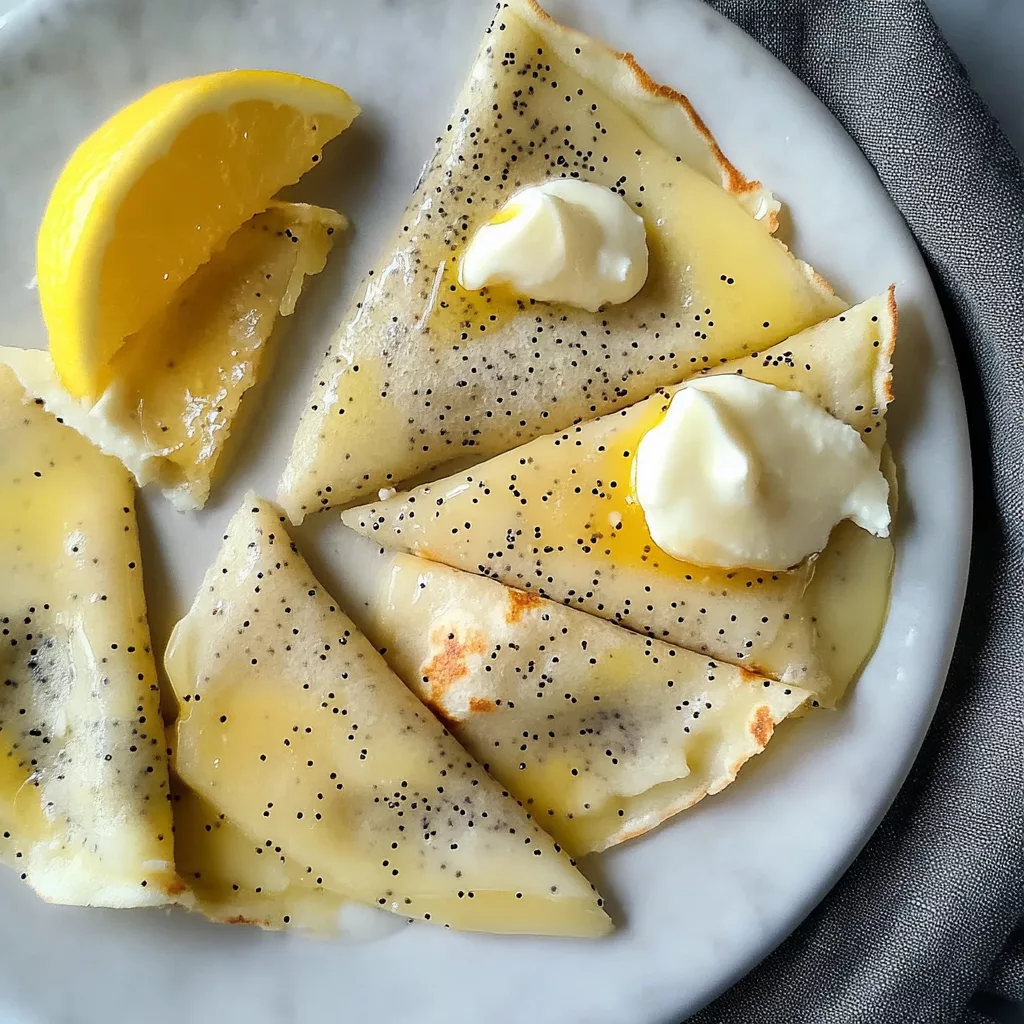 Poppy Seed Crêpes with Tangy Lemon Curd and Ricotta - Amazing Poppy ...