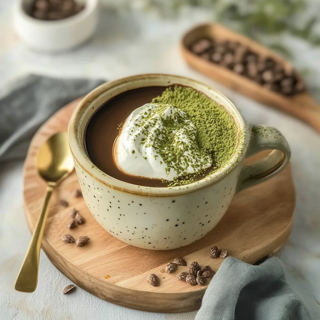 Incredible Vegan Coconut Matcha Hot Chocolate Recipe Delight